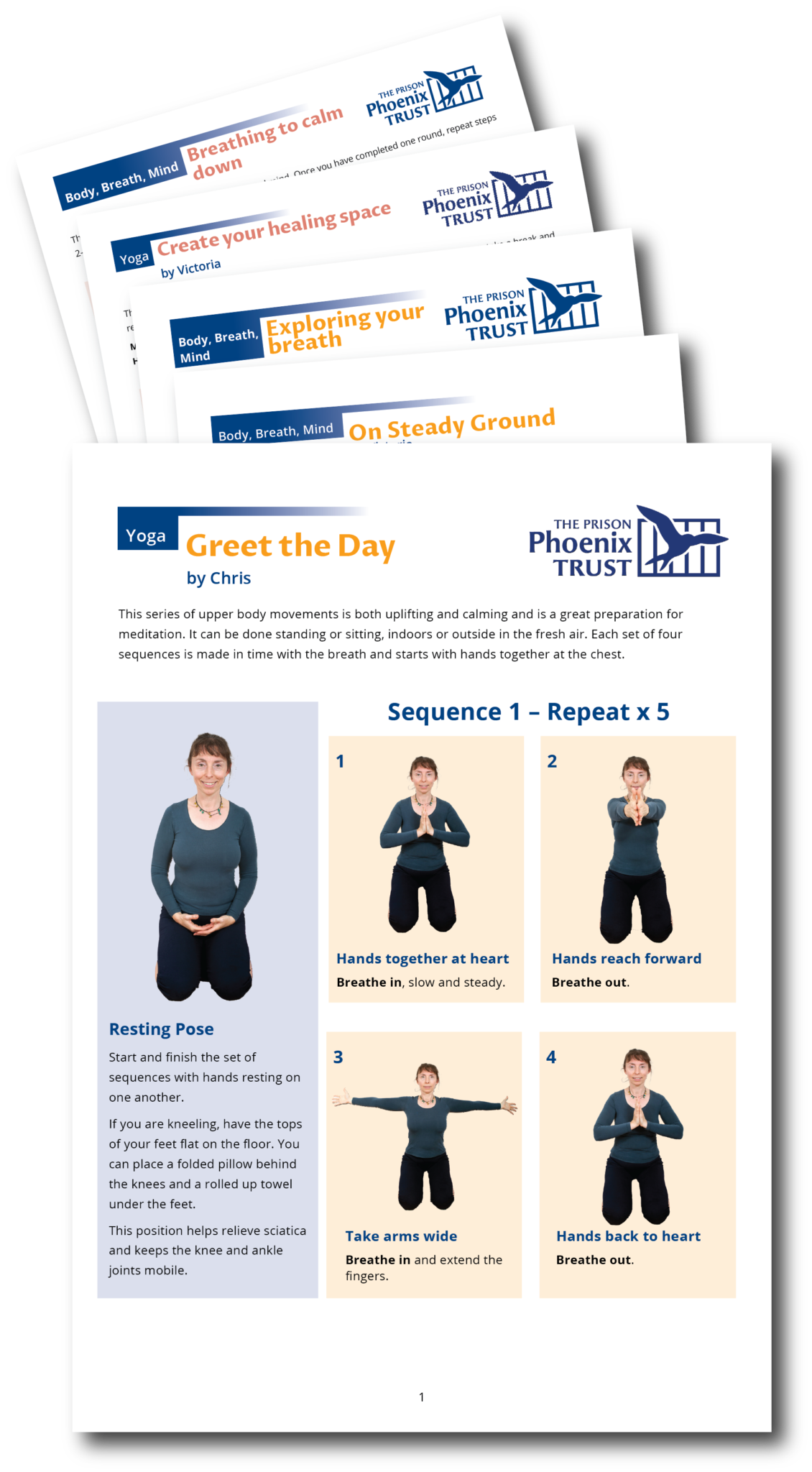 Yoga Handouts for Prisoners | Prison Phoenix Trust